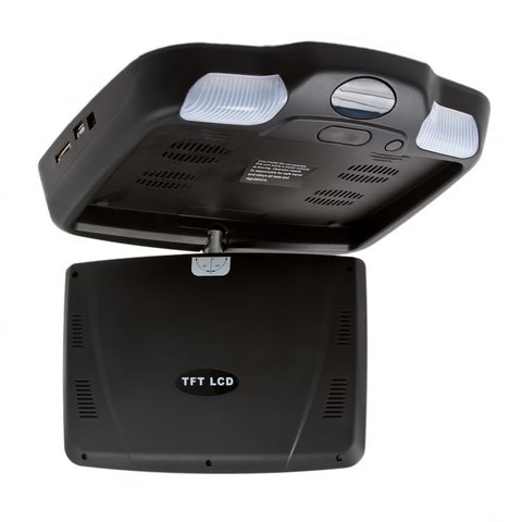 9" Car Flip Down Monitor with DVD Player (Black) - GsmServer